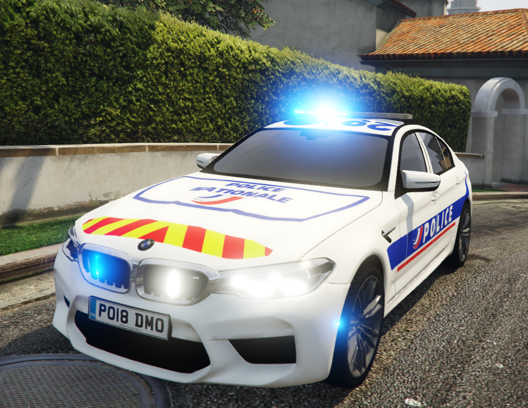 BMW M5 P90 police nationale (RETEXTURE) - Urgences Mods