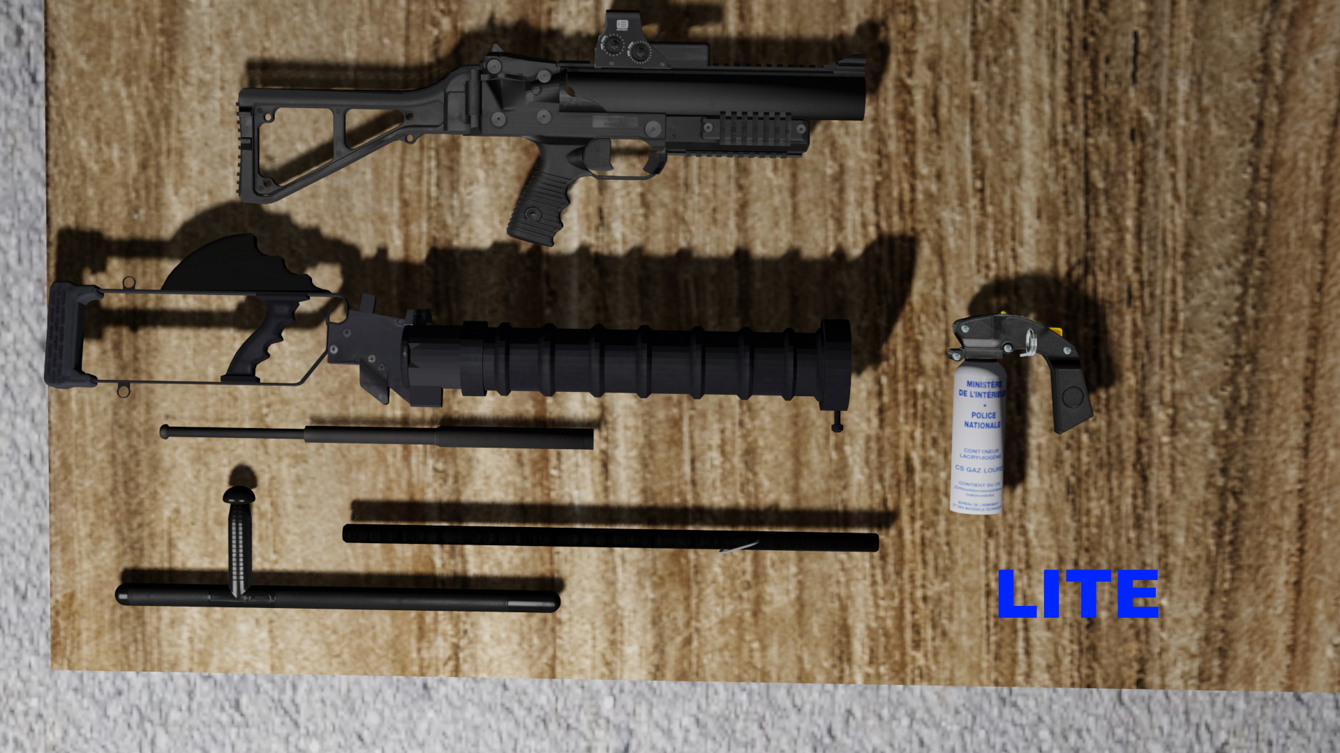 Package d’armes non létales - Urgences Mods