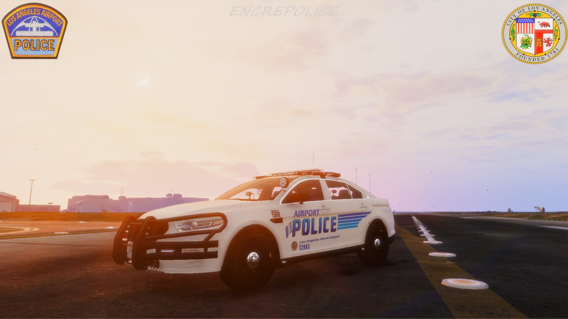 2016 Ford Taurus Los Angeles Airport Police 1.0 - Urgences Mods