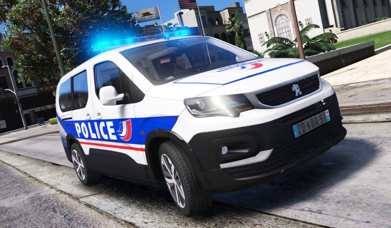 2019 Peugeot Rifter Police Nationale [ELS] [REPLACE] - Urgences Mods