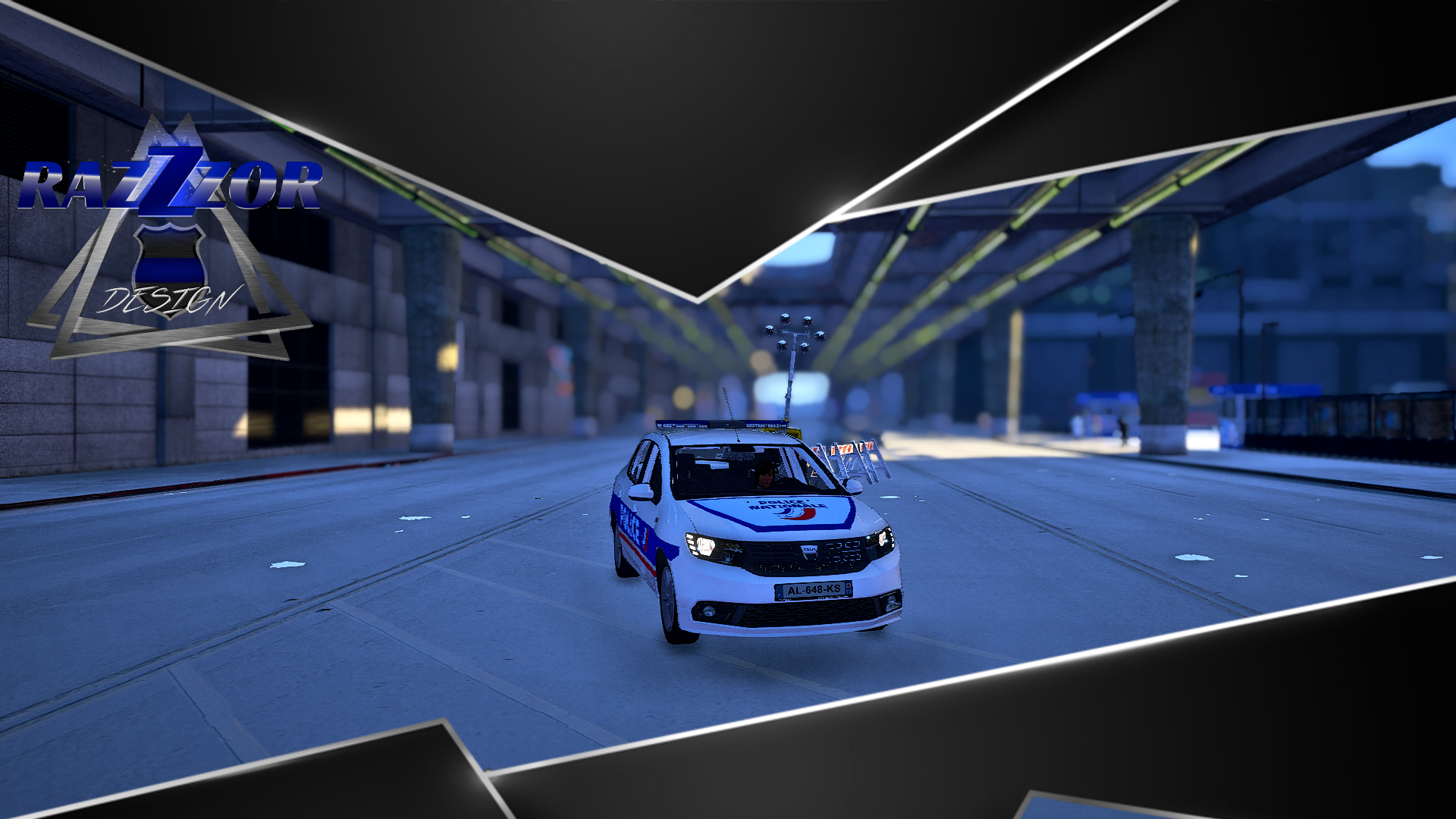 Dacia Logan 2018 Police Nationale France - Urgences Mods