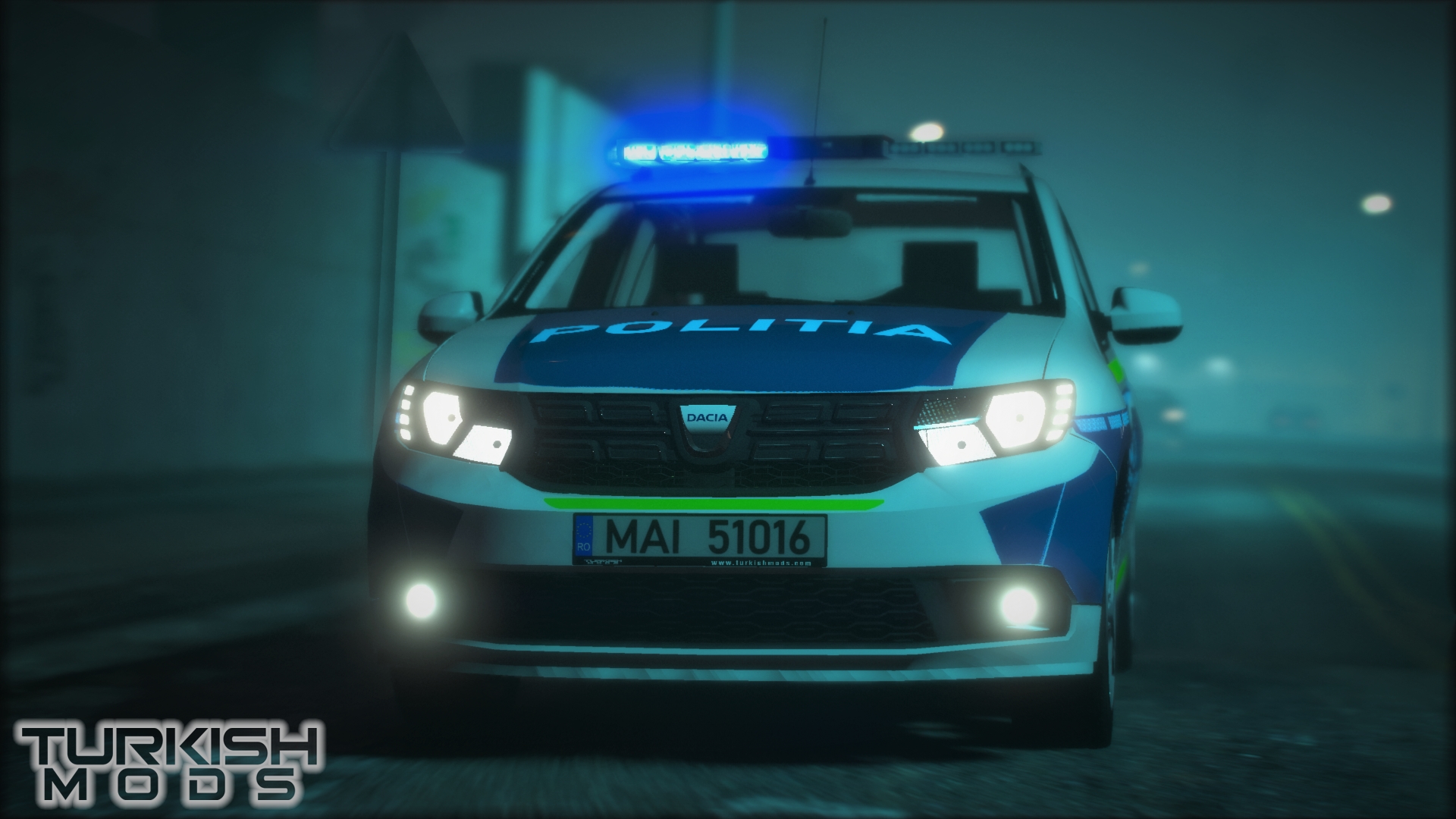 Dacia Logan 2018 Romania Politia [Replace | ELS | Template] - Urgences Mods