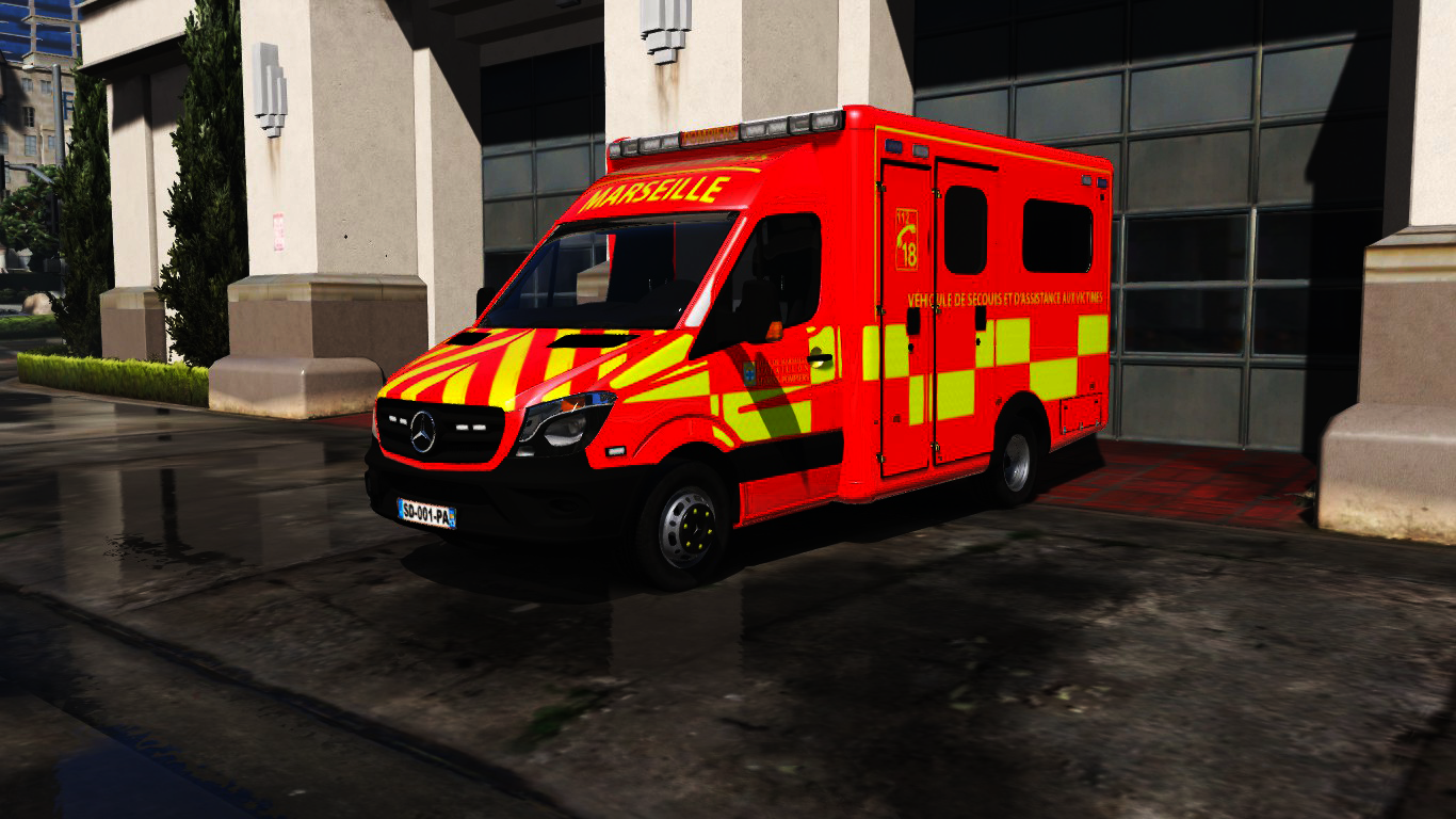 ||BMPM|| VSAV Mercedes Sprinter CUBE [ELS-2018] - Urgences Mods