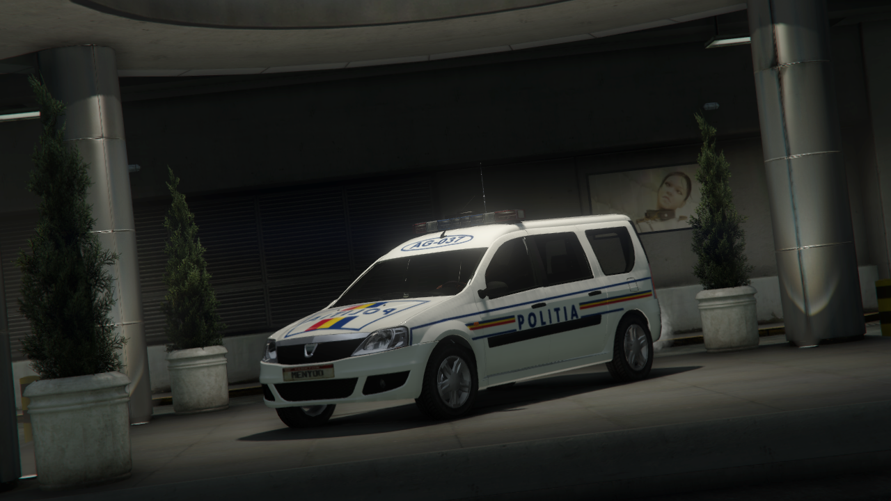 Dacia Logan MCV Politia V2 [ELS] - Urgences Mods