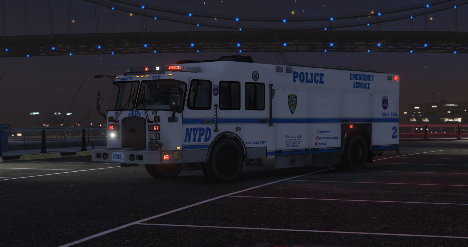 E-One NYPD ESS Truck Two Harlem - Urgences Mods