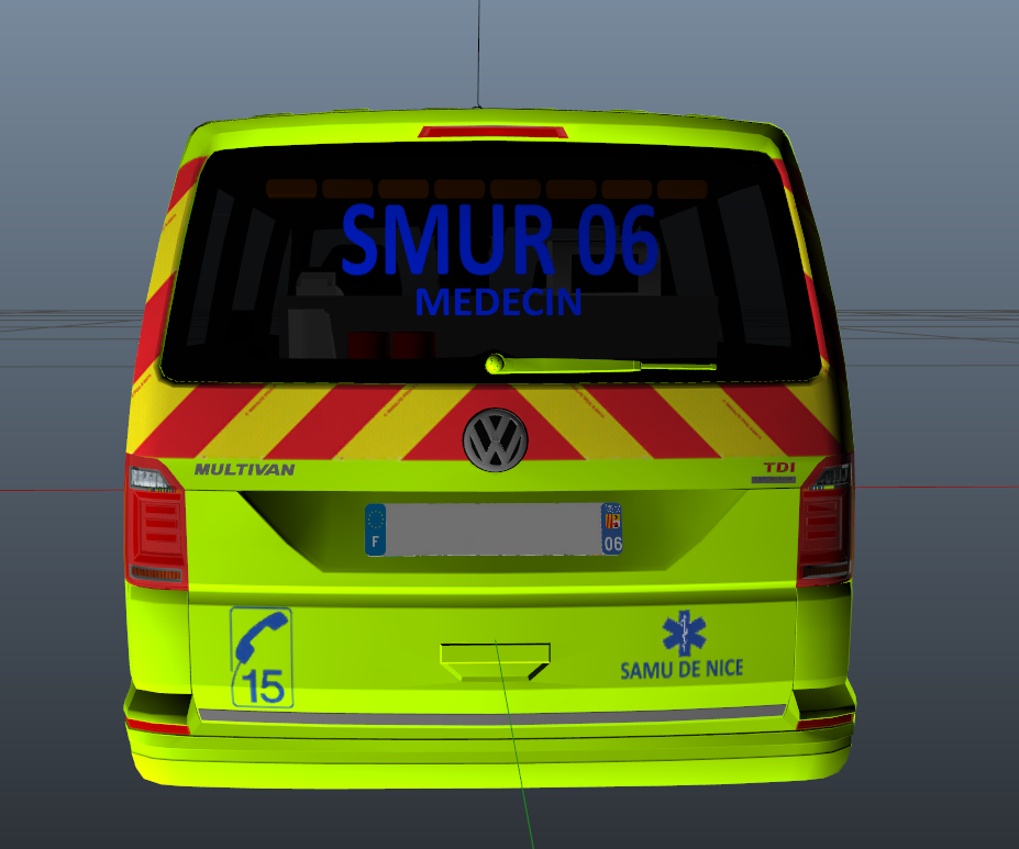 VW Multivan SAMU SMUR 06 [Replace] - Urgences Mods