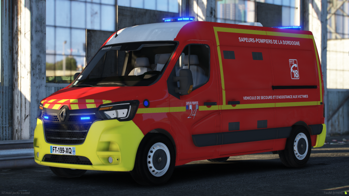 Renault Master 2019 VSAV SDIS 24 [ELS,REFLECTIF] [MAJ] - Urgences Mods