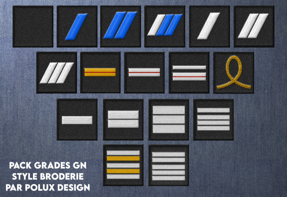 PACK GRADES GENDARMERIE NATIONALE - Urgences Mods