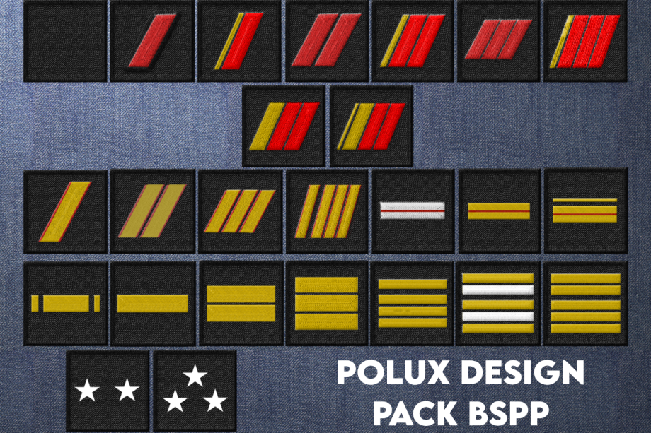 PACK GRADES BRIGADE DES SAPEURS POMPIERS DE PARIS - Urgences Mods