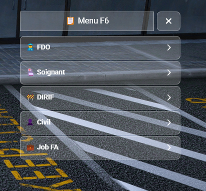 Script menu f6 - Urgences Mods