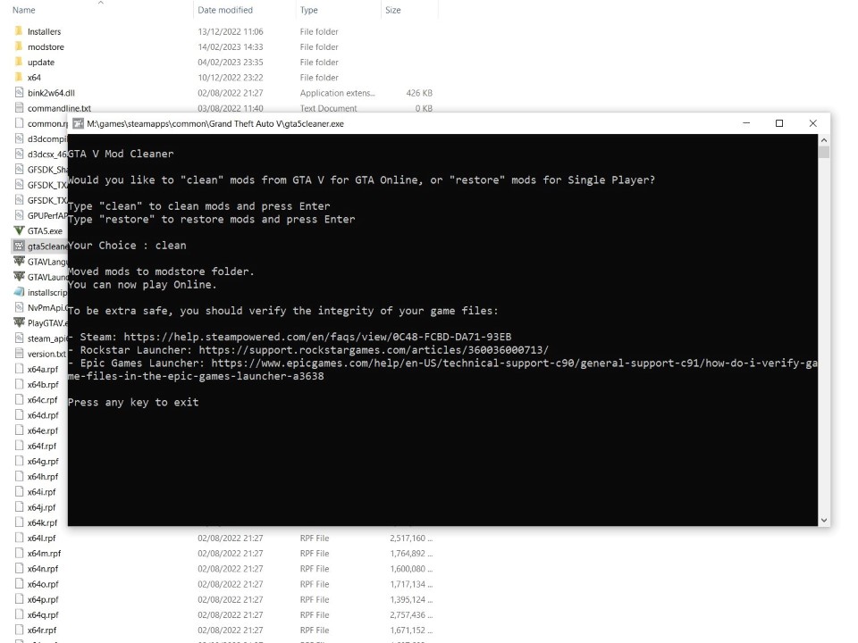 GTA 5 CLEANER - Urgences Mods
